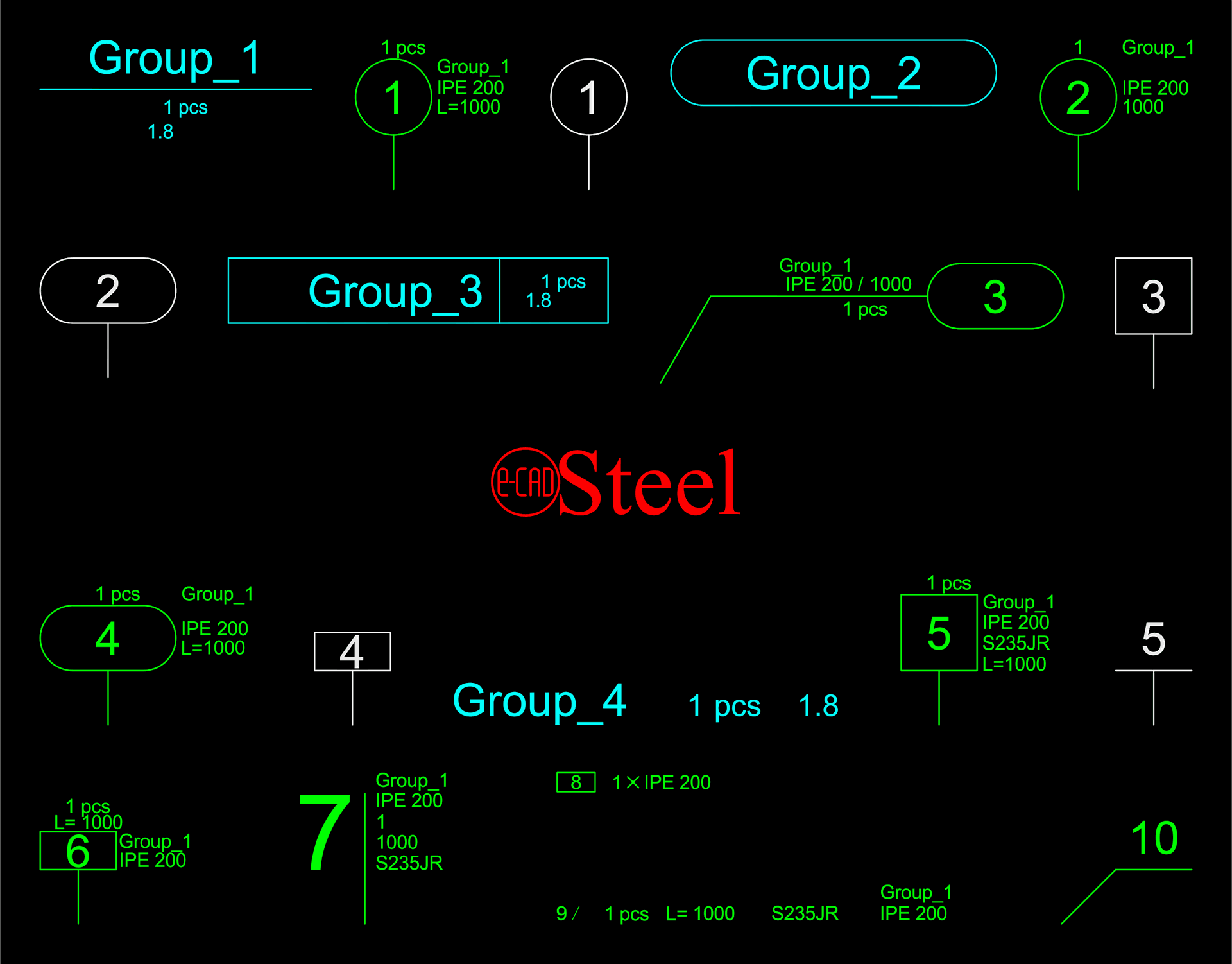 e-CAD Steel add-on